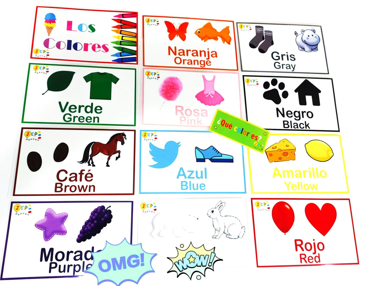 Tarjetas de los colores| Didactimego