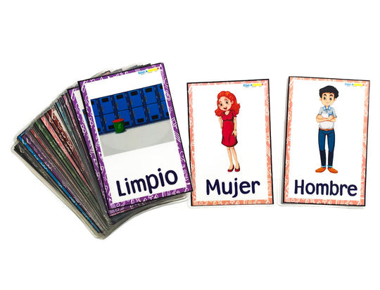 Tarjetas didácticas de los opuestos| Didactimego